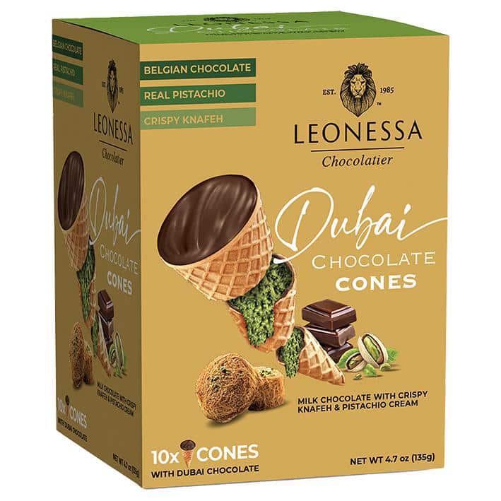 Leonessa Dubai Chocolate Cones - Economy Candy
