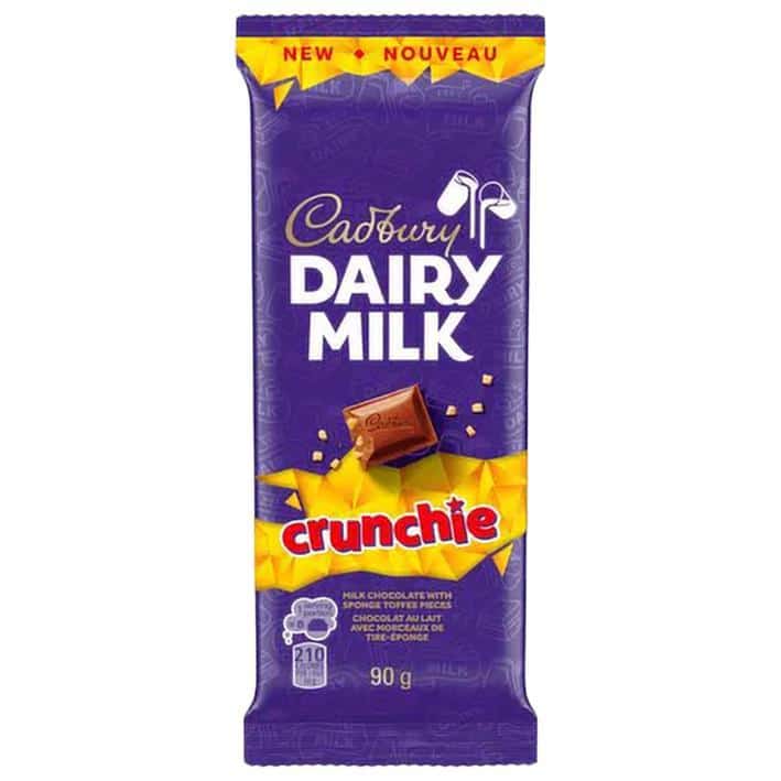 Cadbury Dairy Milk Crunchie - 90g Bar - Australian - Economy Candy