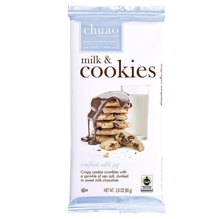 chuao Chocolate Bar - Milk & Cookies - Economy Candy