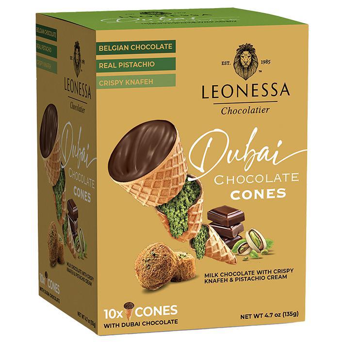 Leonessa Dubai Chocolate Cones | Economy Candy