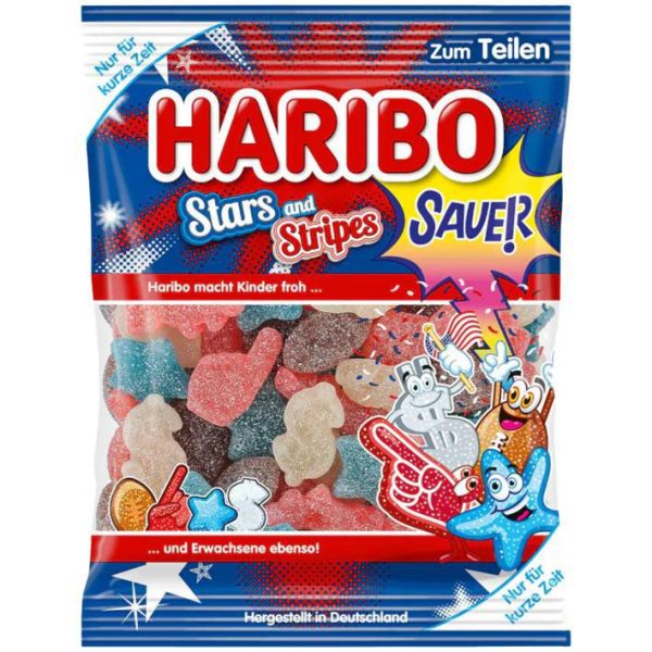 German Haribo Sauer Stars and Stripes – Limited Edition | Economy Candy